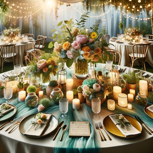 Free AI Wedding Table Decor Generator | Wedding Table Arrangement