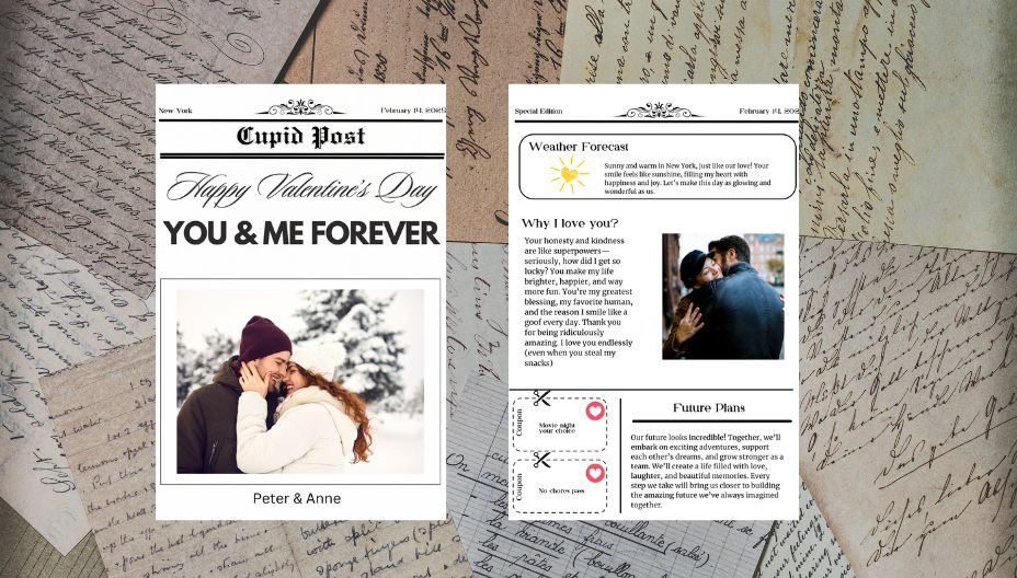 Free Personalized Valentine Newspaper | Will you be my Valentine