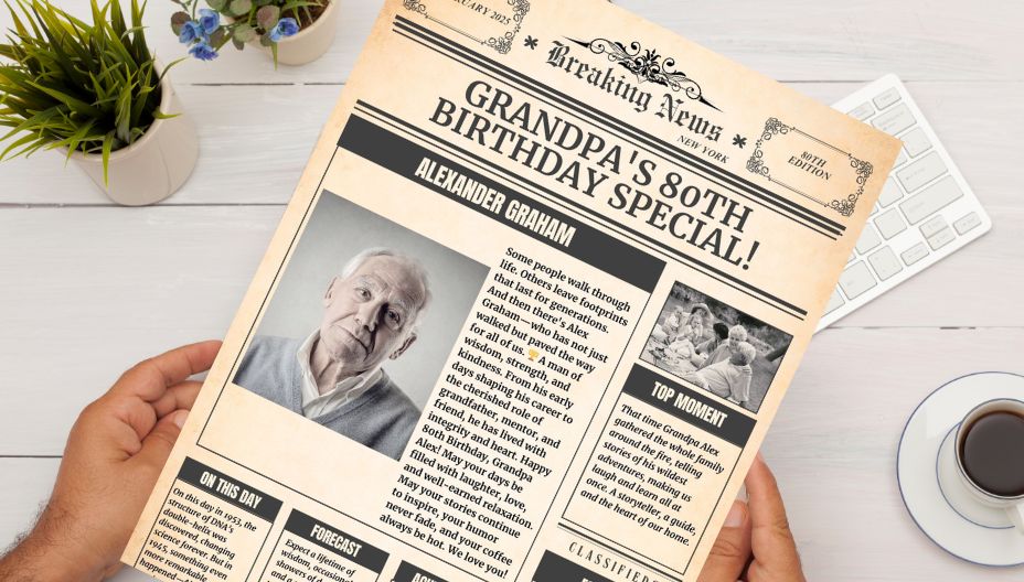 Free Personalized Birthday Newspaper | Custom Birthday Keepsake